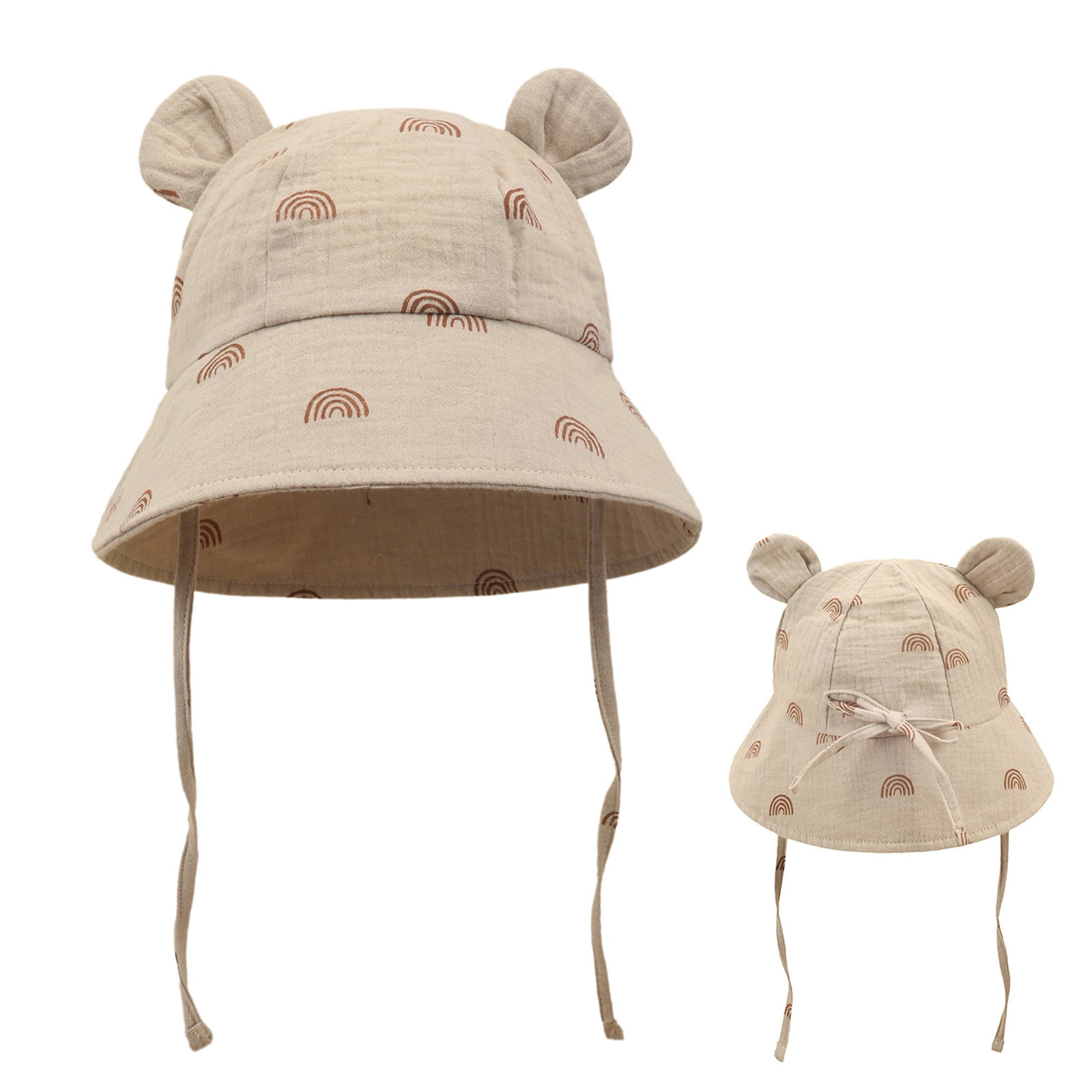 Baby Summer Cotton Sun Hat Infant Boys Girls UV Protection Outdoor ...