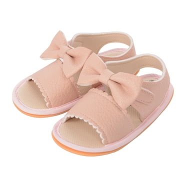 Lavaport Cute Baby Girl Bowknot Plaid Sandals Soft Sole Anti-slip Shoes 0-18M - Walmart.com
