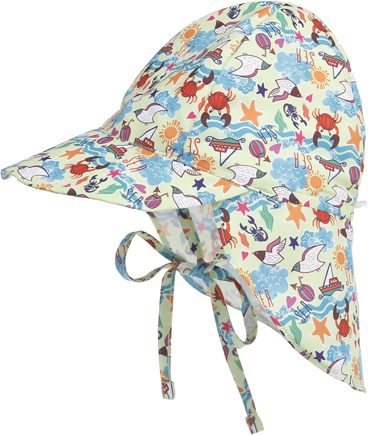 Baby Sun Hat with Adjustable Flap - UPF 50+ Sun Protection for Infants ...