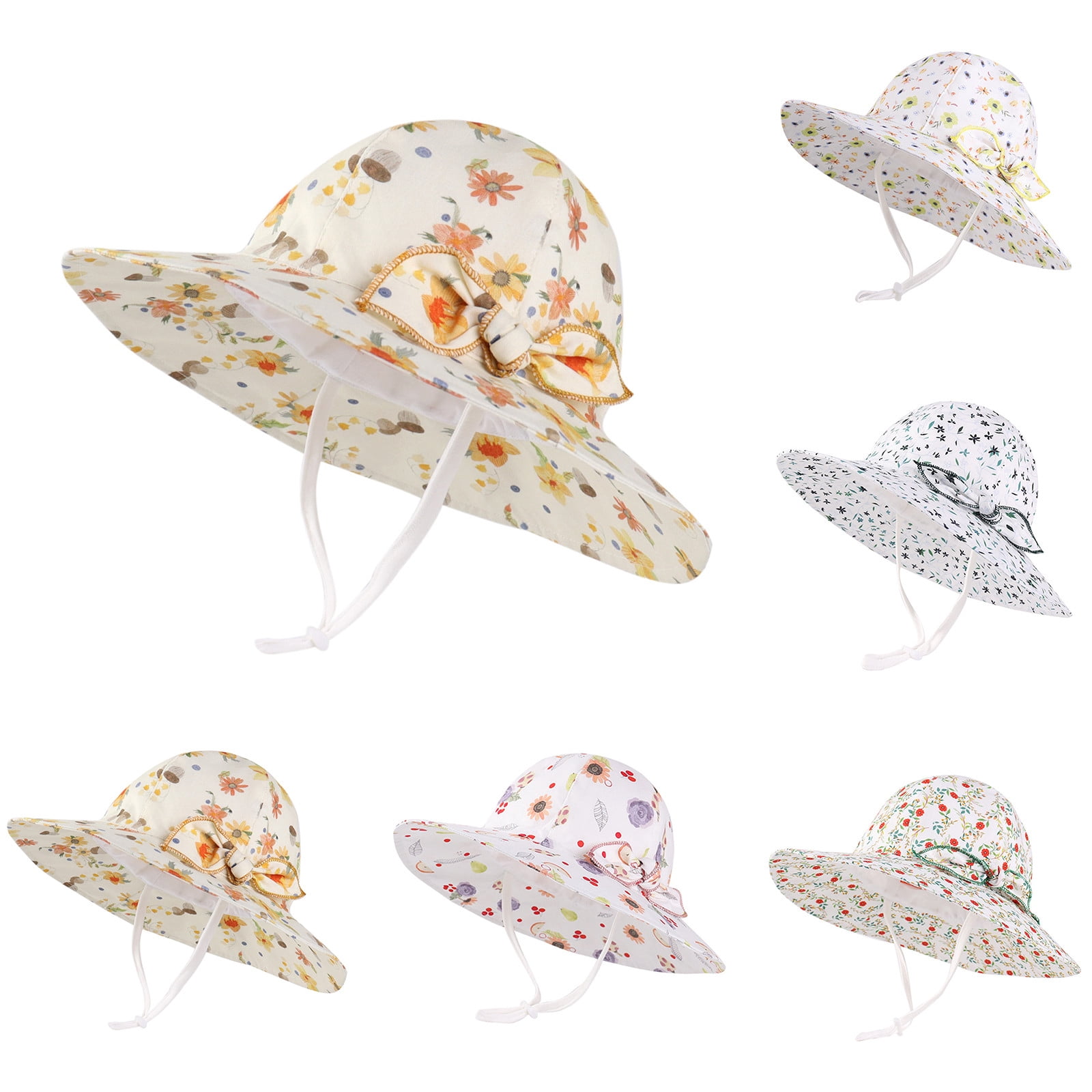 Baby Sun Hat Adjustable Lightweight Classic Hats with Wide Brim ...