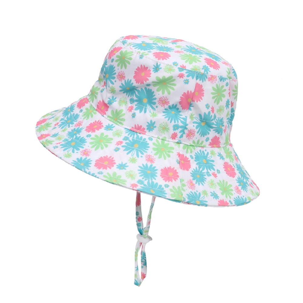 Baby Sun Hat Adjustable, Outdoor Toddler Swim Beach Pool Hat Kids Wide ...