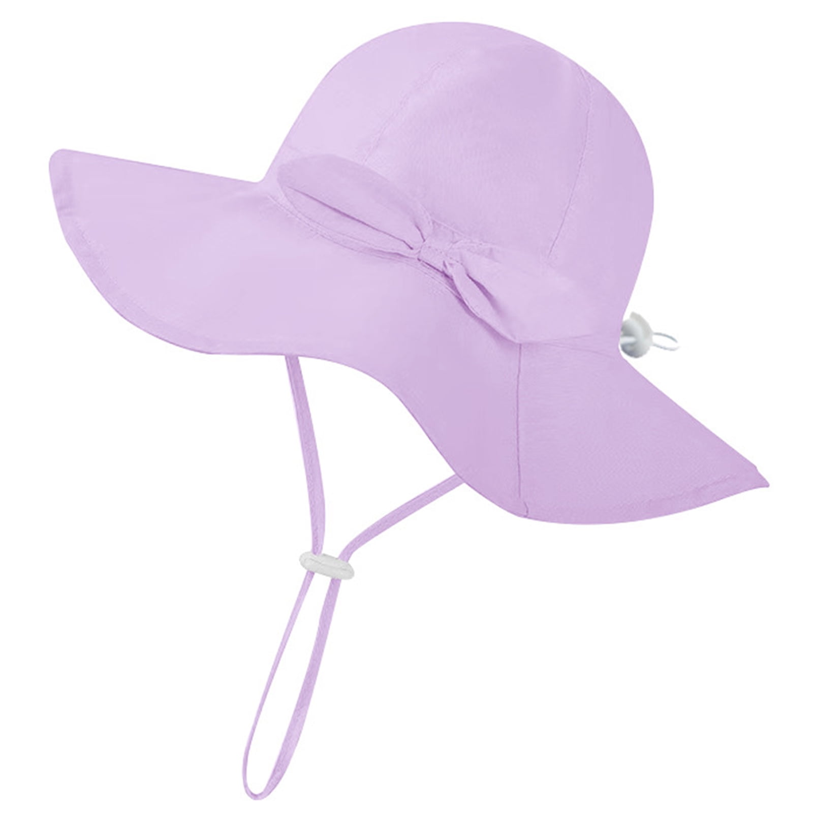Baby Sun Hat Bonnet Adjustable Outdoor Beach Wide Brimmed Bucket Hat ...