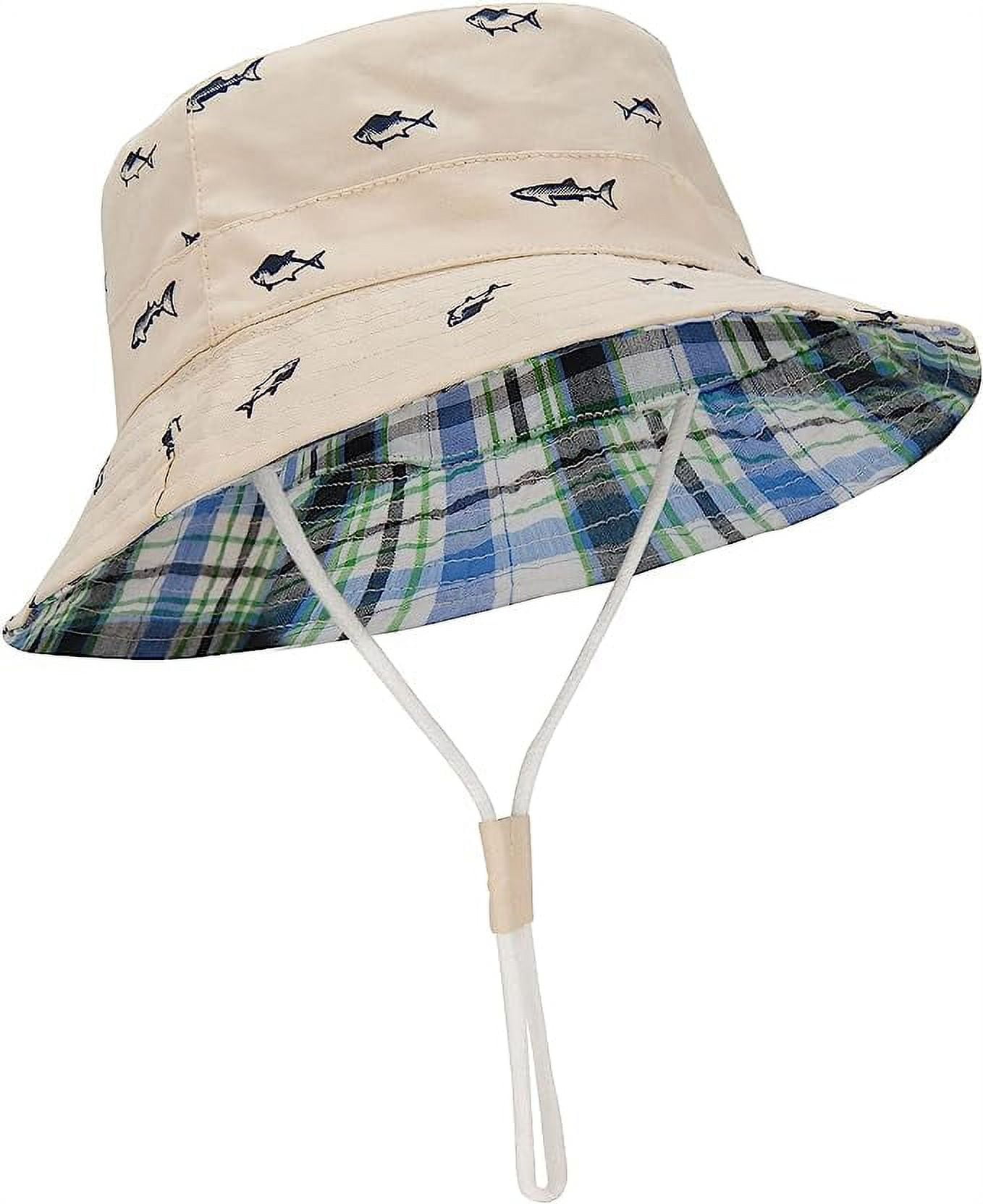 Baby Sun Hat Summer UPF 50+ UV Sun Protective Cute Wide Brim Hats for ...