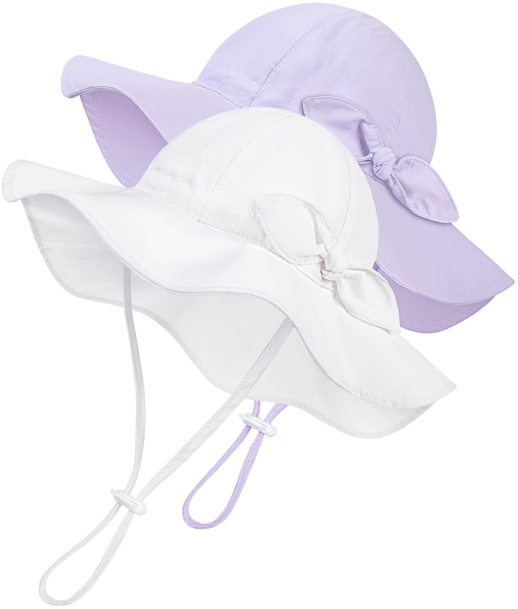 Baby Sun Hat Toddler Girl Beach Hat Adjustable Outdoor Hat UPF 50+ Sun ...