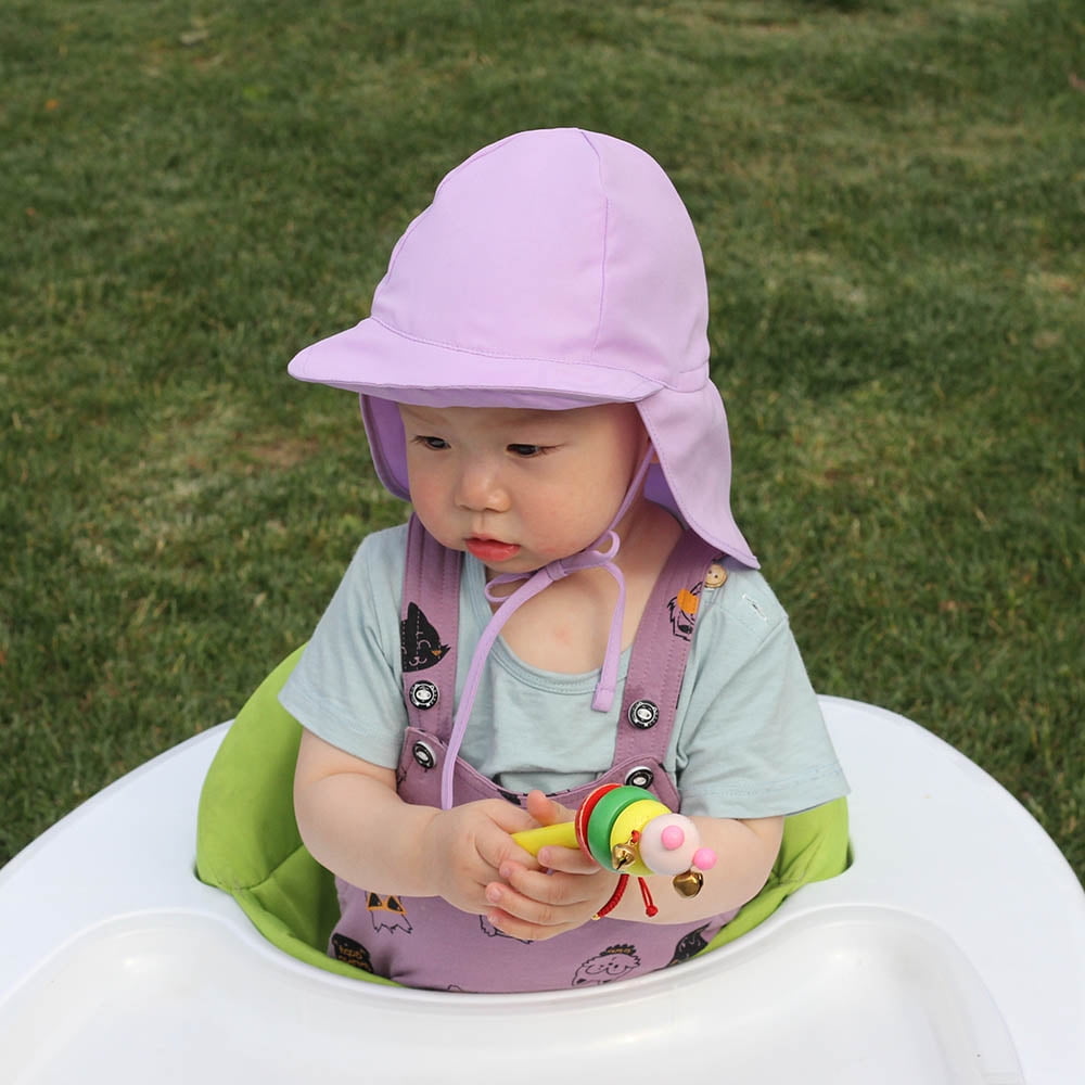 Baby Sun Hat UPF 50+ Sun Protective Toddler Cotton Bucket Hat Summer ...