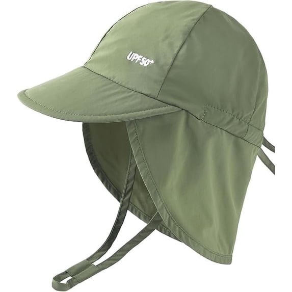 Baby Sun Hat with Neck Flap UPF 50+ Adjustable Baby Boys Girls Summer ...