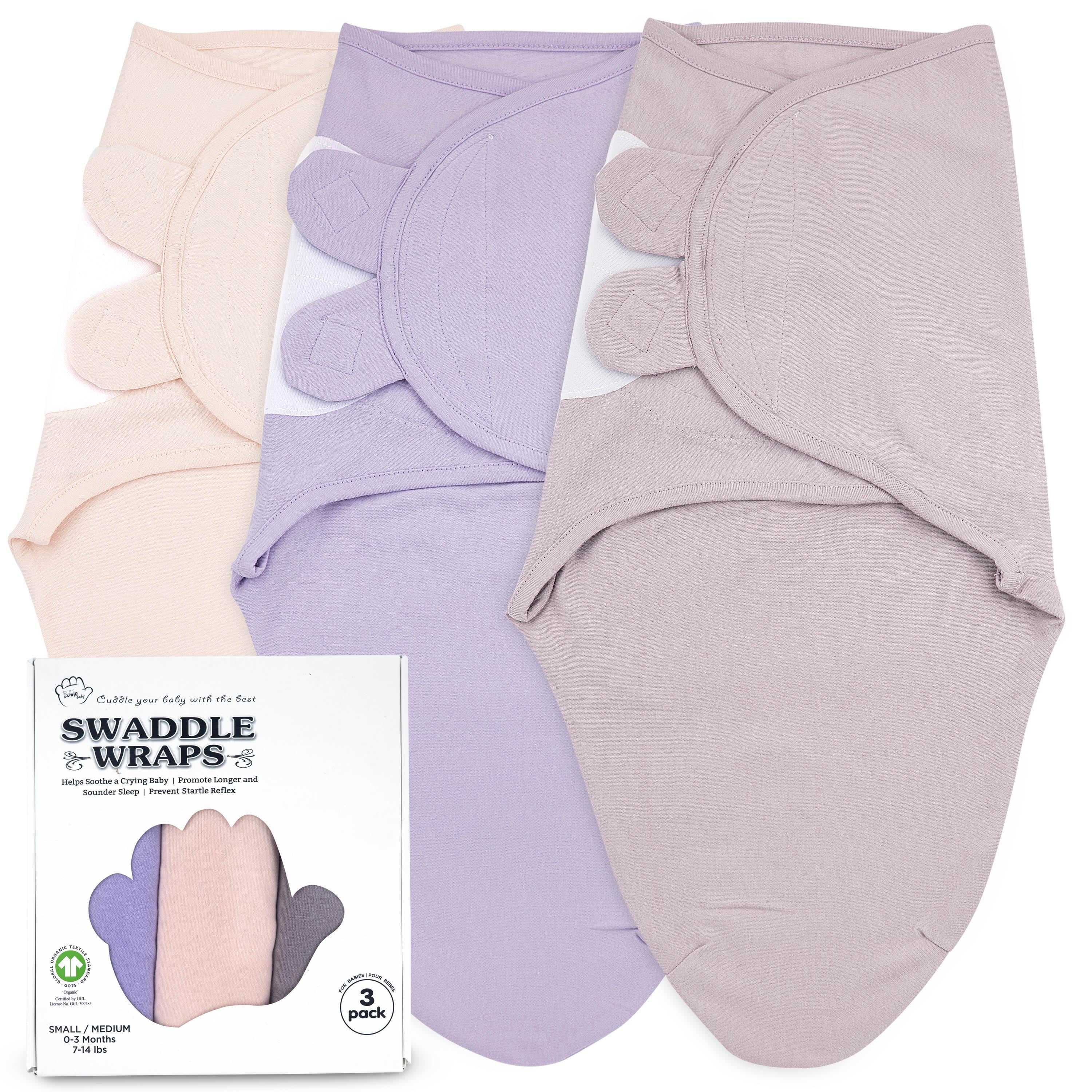 Bublo Baby Swaddles for Newborns - 3 Pack Organic Baby Swaddles for 0-3 ...