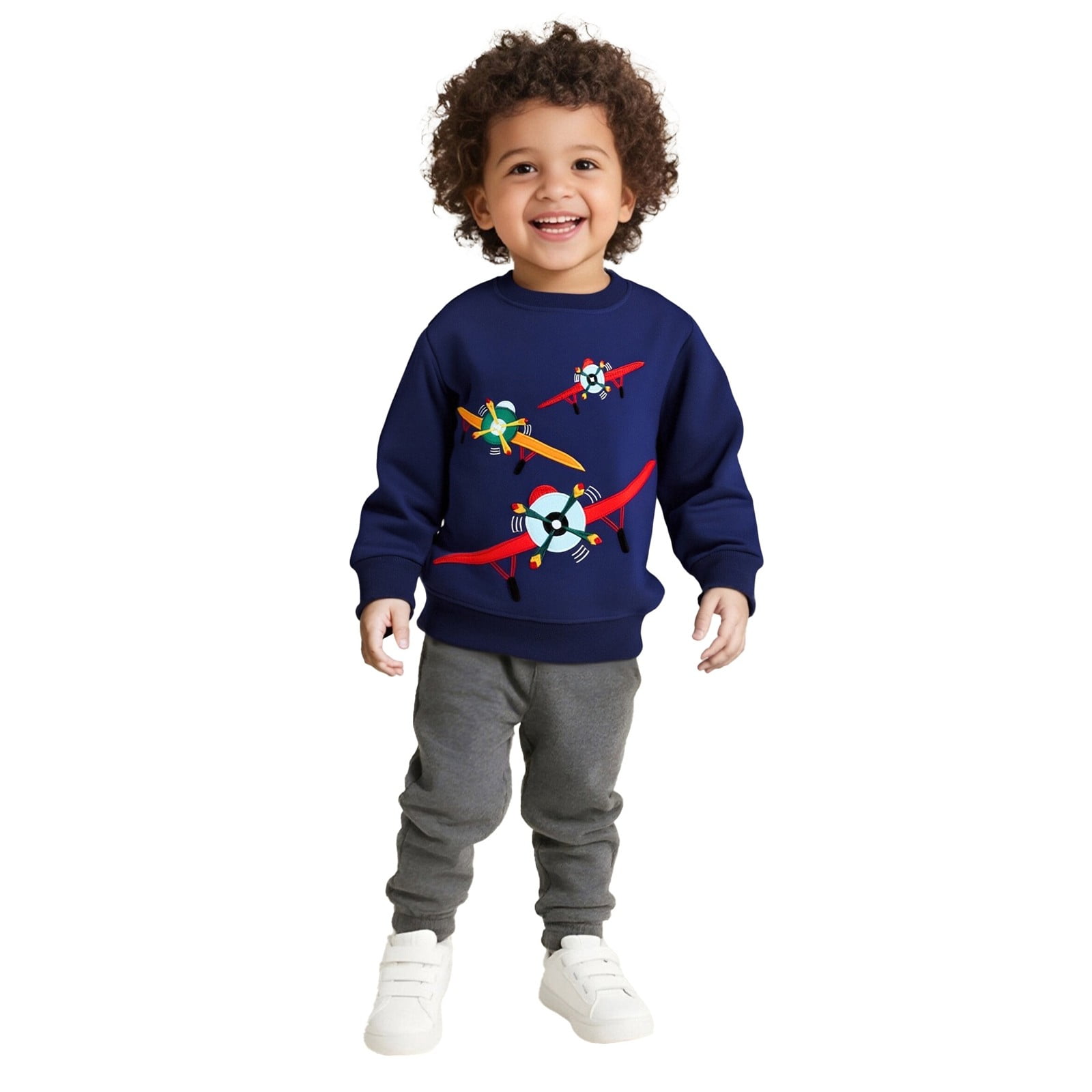 Baby Sweatshirt Spaceship Print Fashion Sweatshirts For Boys Girls Long ...
