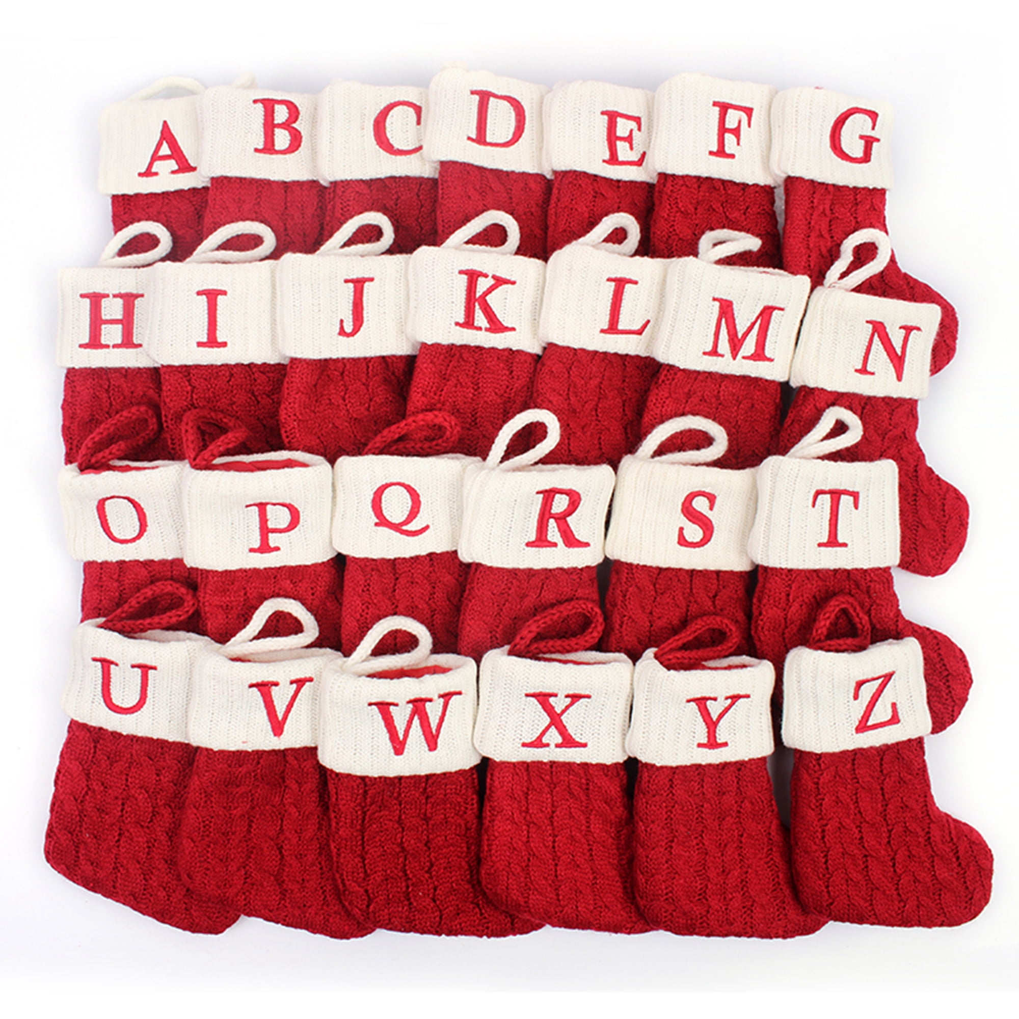 Baby Sweetie Christmas Stockings with Initials, Large Embroidered ...