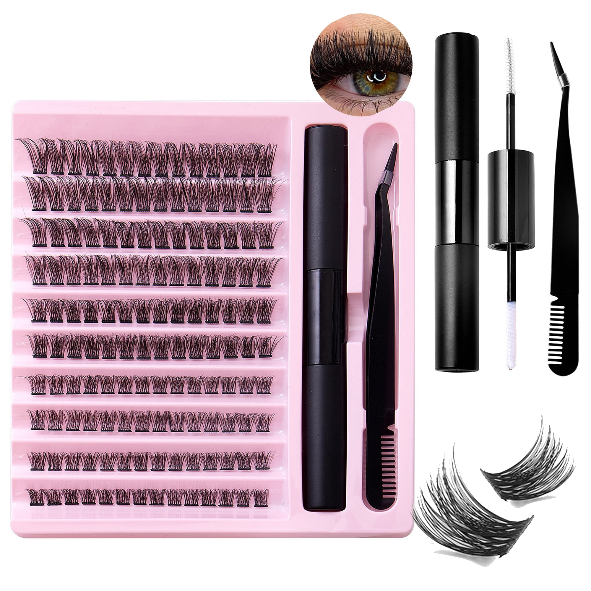 Baby Sweetie DIY Lash Extension Kit, Natural Volume Eyelash Individual ...