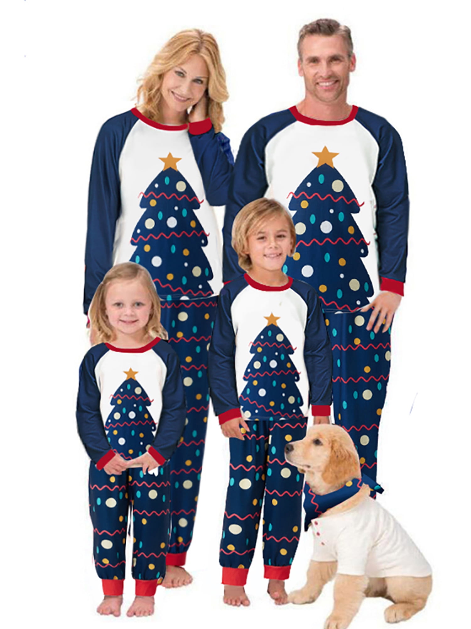 Baby Sweetie Matching Family Christmas Pajamas Set with Tree Print ...