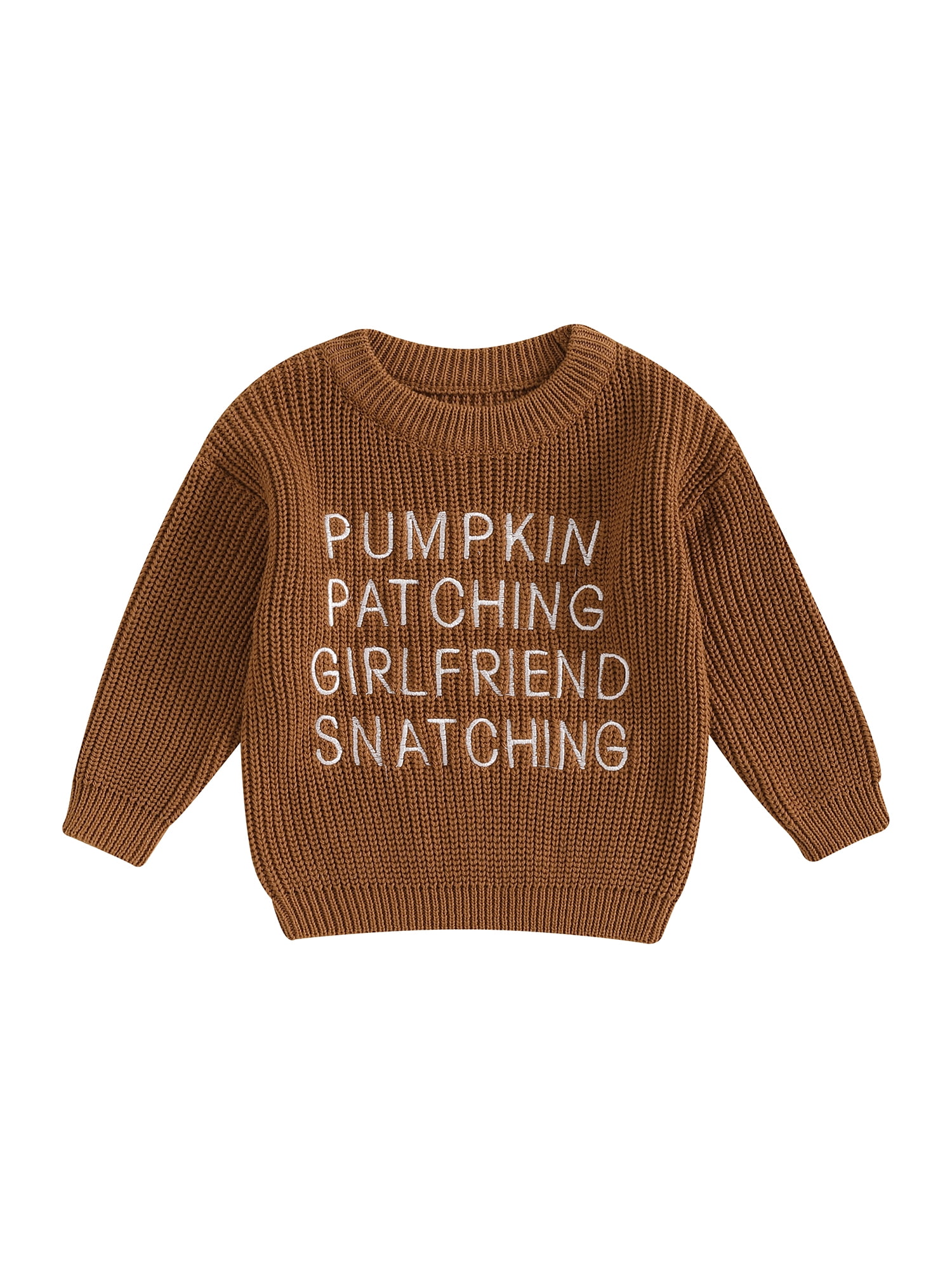 Baby Sweetie Toddler Baby Girl Boy Knit Sweater Letter Embroidered Long ...