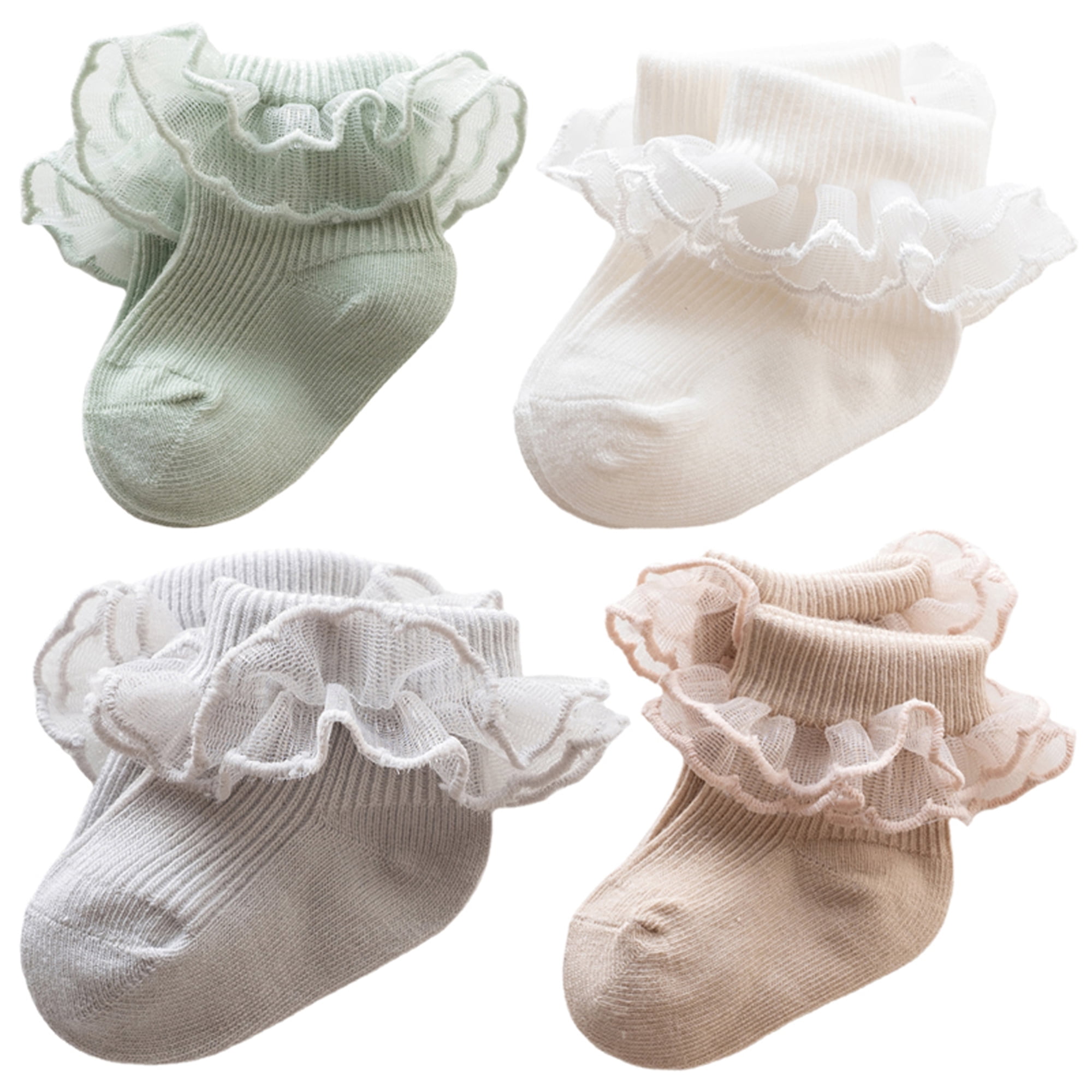 Baby Sweetie Toddler Baby Girls Lace Socks Ruffles Sweet Anti-Skid ...