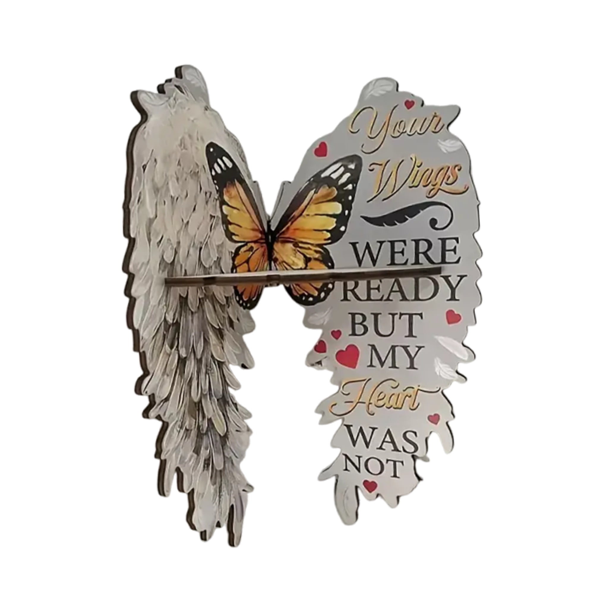 Baby Sweetie Wall Mounted Corner Shelf Angel Wings Wooden Floating ...