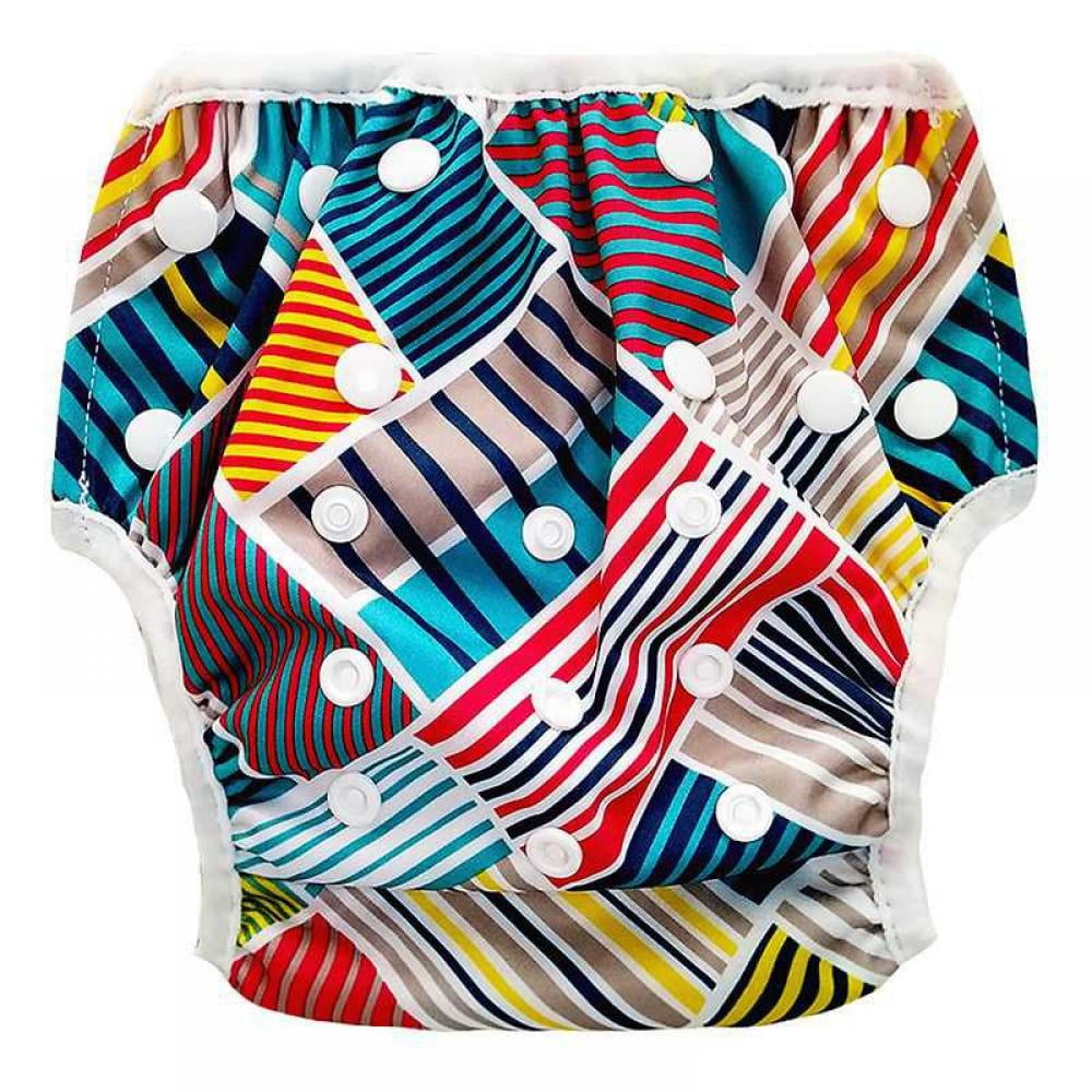 Baby Swim Diapers 0-3 Years Old, Adjustable Water Diapers Waterproof ...