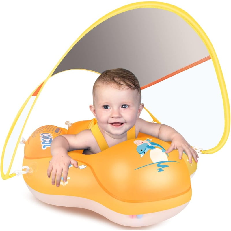 Baby Swimming Float Inflatable Baby Pool Float Ring Newest with Sun ...