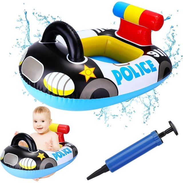 Baby Pool Float, Inflatable Swimming Ring with Safety Seat, Water Toys ...