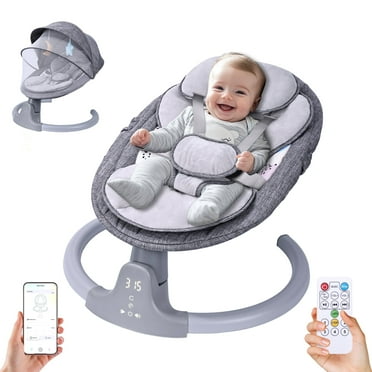 TouHeart Baby Swing, Electric Infant Rocker with Bluetooth & Remote, 5 ...