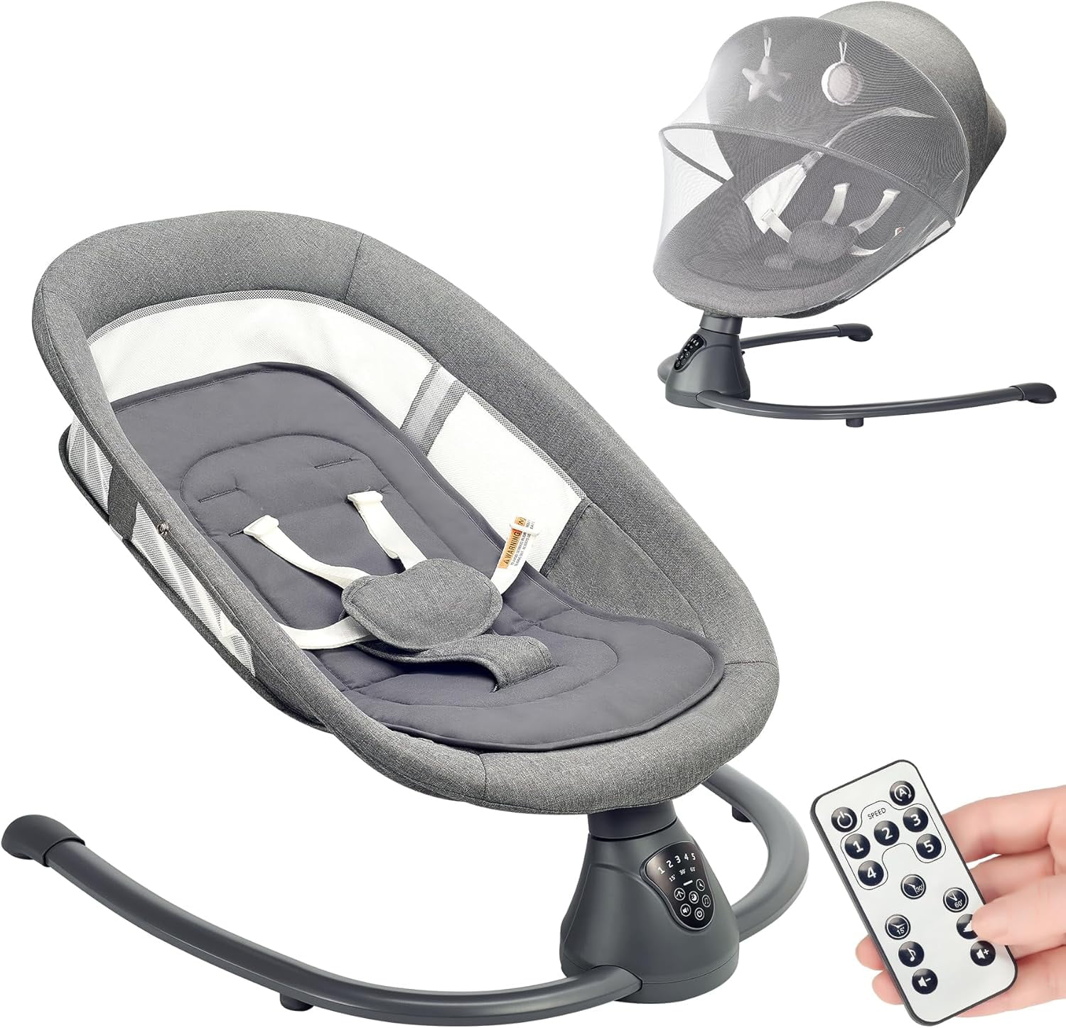 Baby Swing for Infants to Toddler Portable Babies Swing for Newborns ...