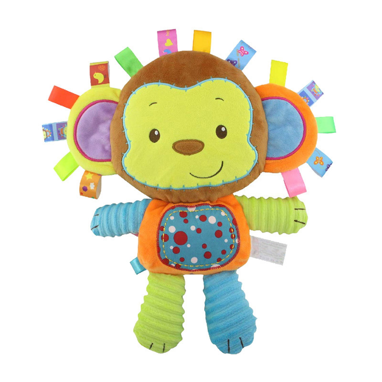 Baby Tags Plush Toy Lovey Soft Monkey Stuffed Aninaml Pacify Doll ...