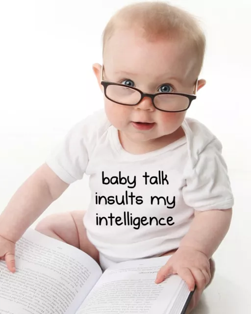 Baby Talk Insults My Intelligence Cute Funny Baby Bodysuit Cute Baby ...