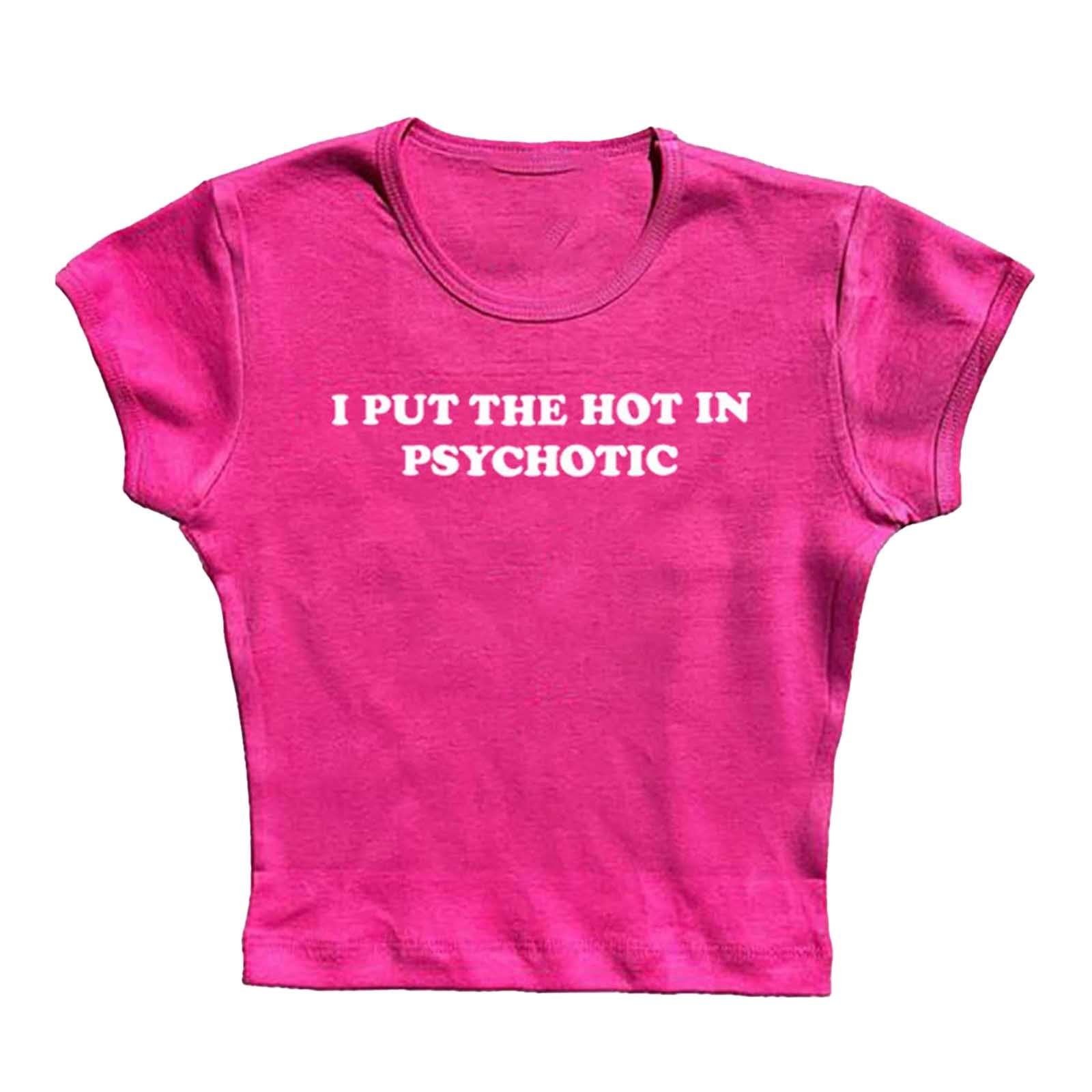 Baby Tees For Women Graphic Crop Tops Summer Teen Girls Crew Neck T ...