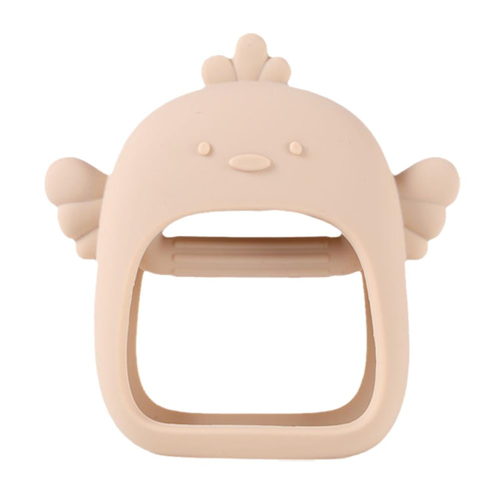Baby Teether Chick Gloves Teether Silicone Anti-eating Hand Molar Stick ...