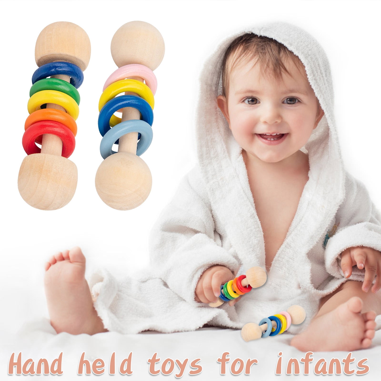 Baby Teether Toy for Babies 3 Months+,Silicone Baby Teether Toys with ...