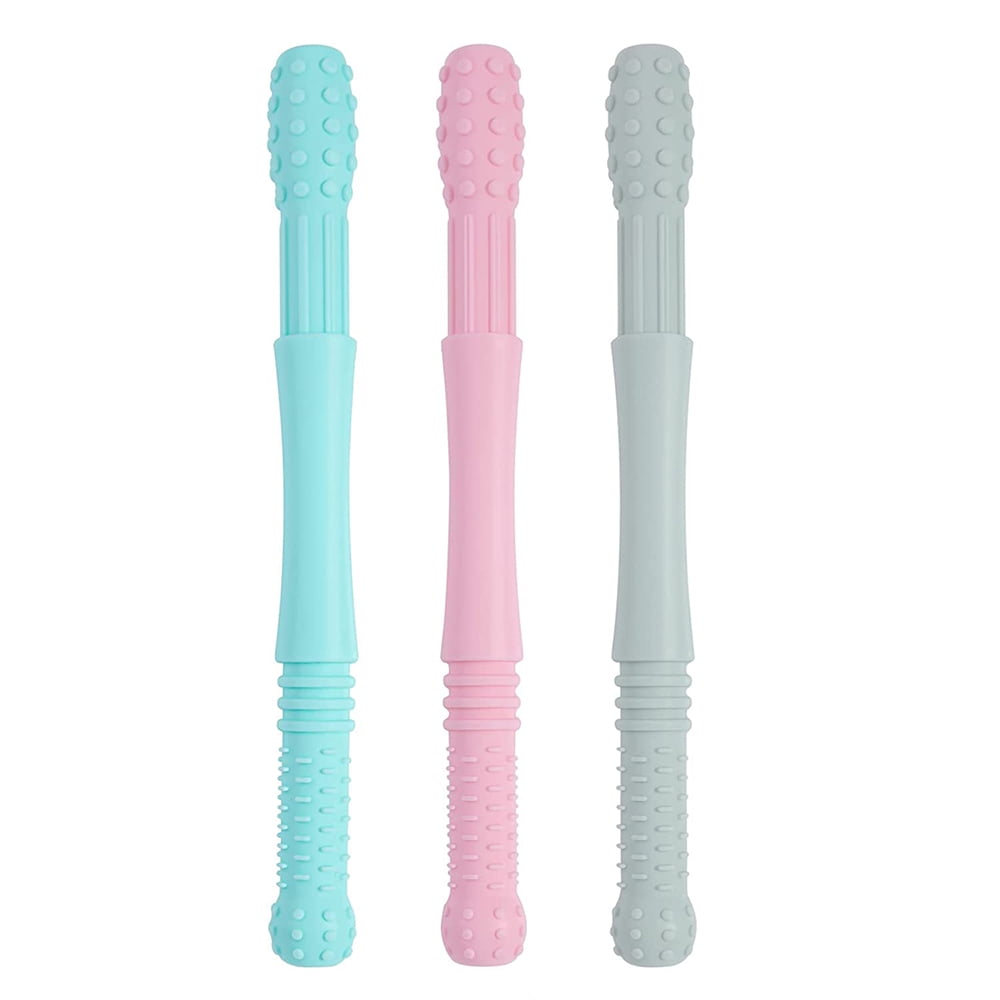 Baby Teething Relief, Innovative Design Chew Straw Toy for Babies 3-12 ...