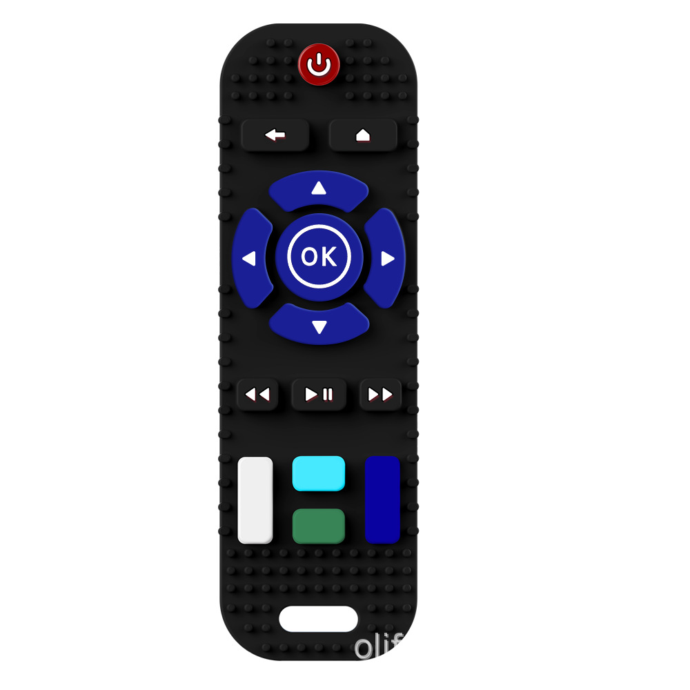 Baby Teething Toy, Remote Control Shaped Silicone Teether Pacifier ...