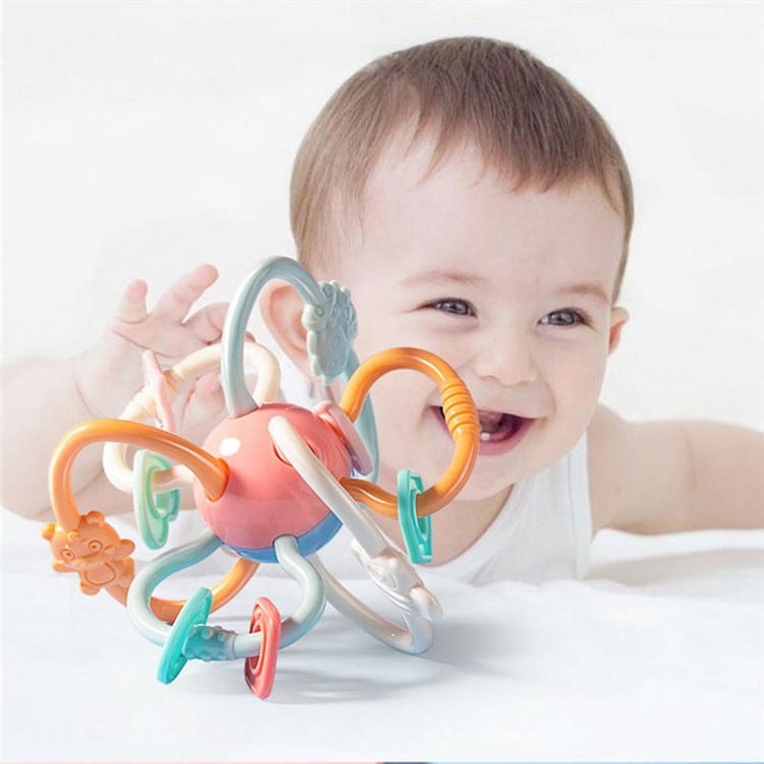 Baby Teething Toys for Babies 0-6 Months, 6-12 Months, Baby Rattle ...