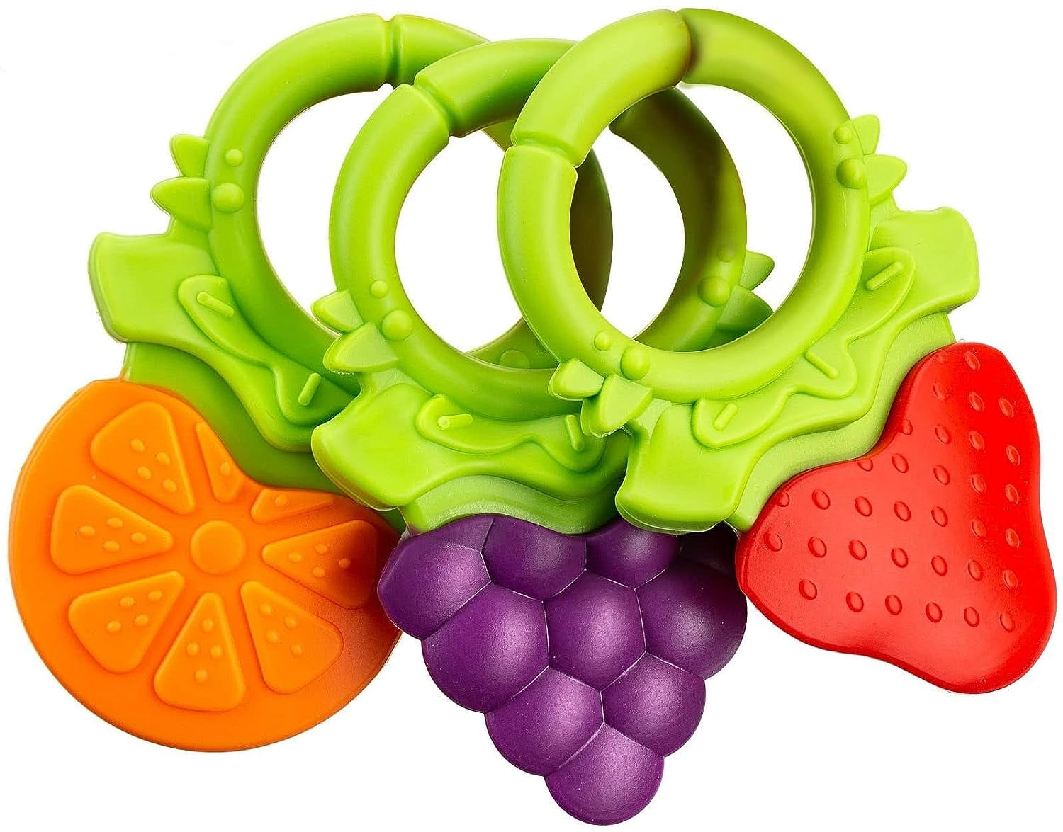 Teething Soft Set for Babies 0-12 Months | Unique Fruit Design Silicone ...