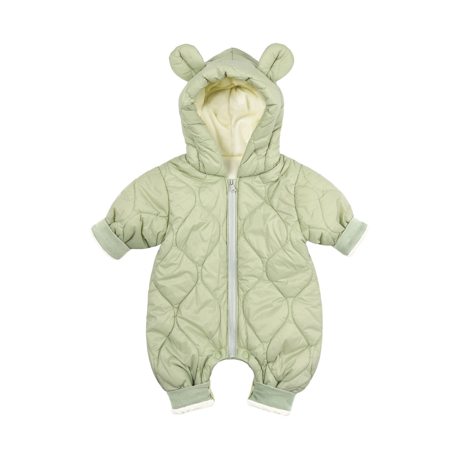 Baby Thick Winter Snowsuit with Cute Cartoon Print Hooded Waterproof Snow Wear Snowsuit Toddler ...