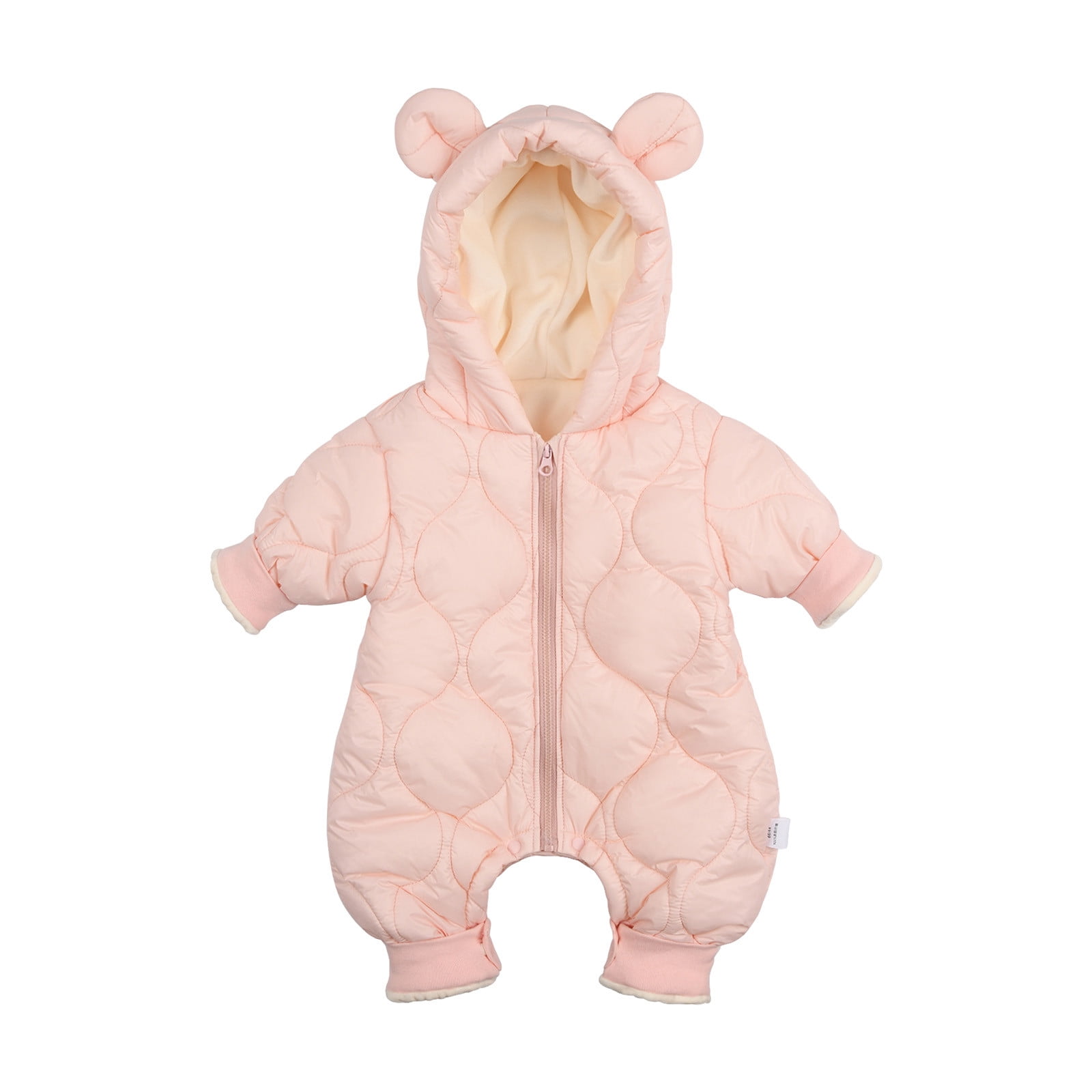 Baby Thick Winter Snowsuit with Cute Cartoon Print Hooded Waterproof ...