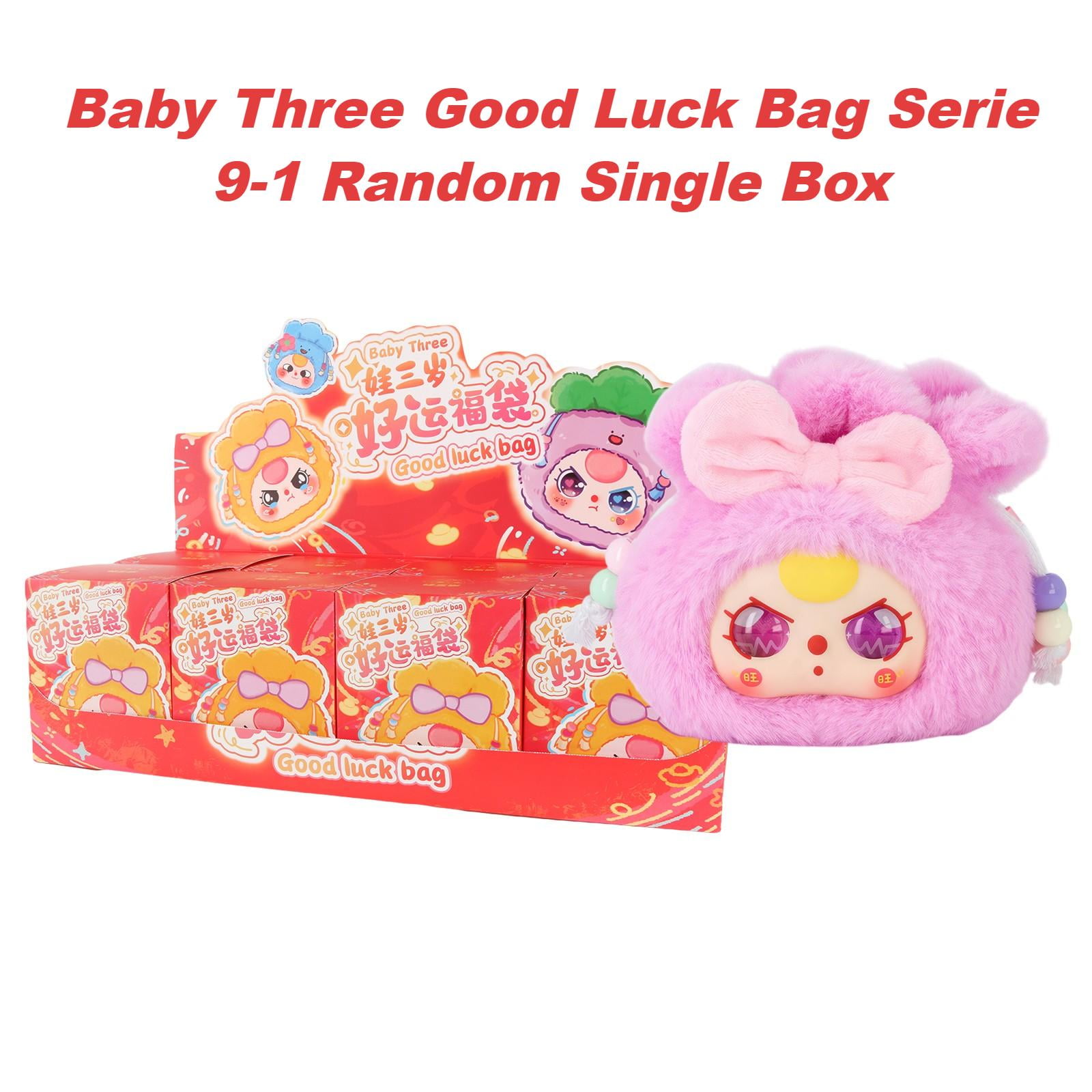 Baby Three Good Luck Bag Series Plush Blind Box Keychains Bag Charms, 5 ...
