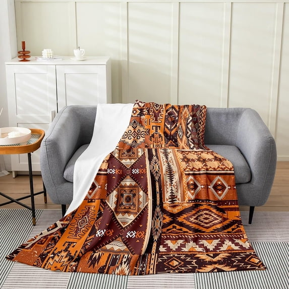 Baby Throw Blanket - 30x40 Inch Tribal Ethnic Grunge Vintage Aztec ...