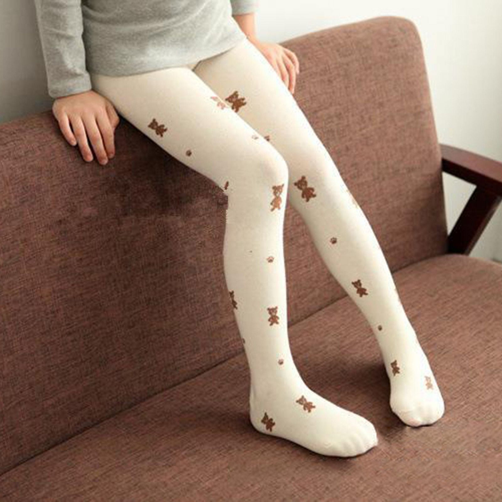 Baby Tights Cable Knit Tights Animal Print Leggings Seamless Cotton ...