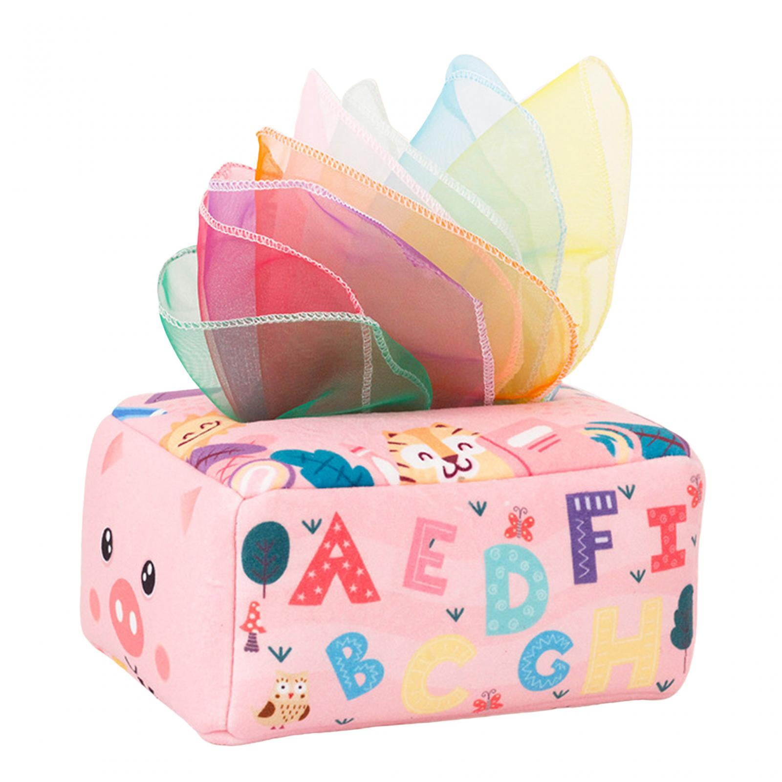 Baby Tissue Box Toy,Montessori Toys for Babies 6-12 Months,Sensory Toy ...