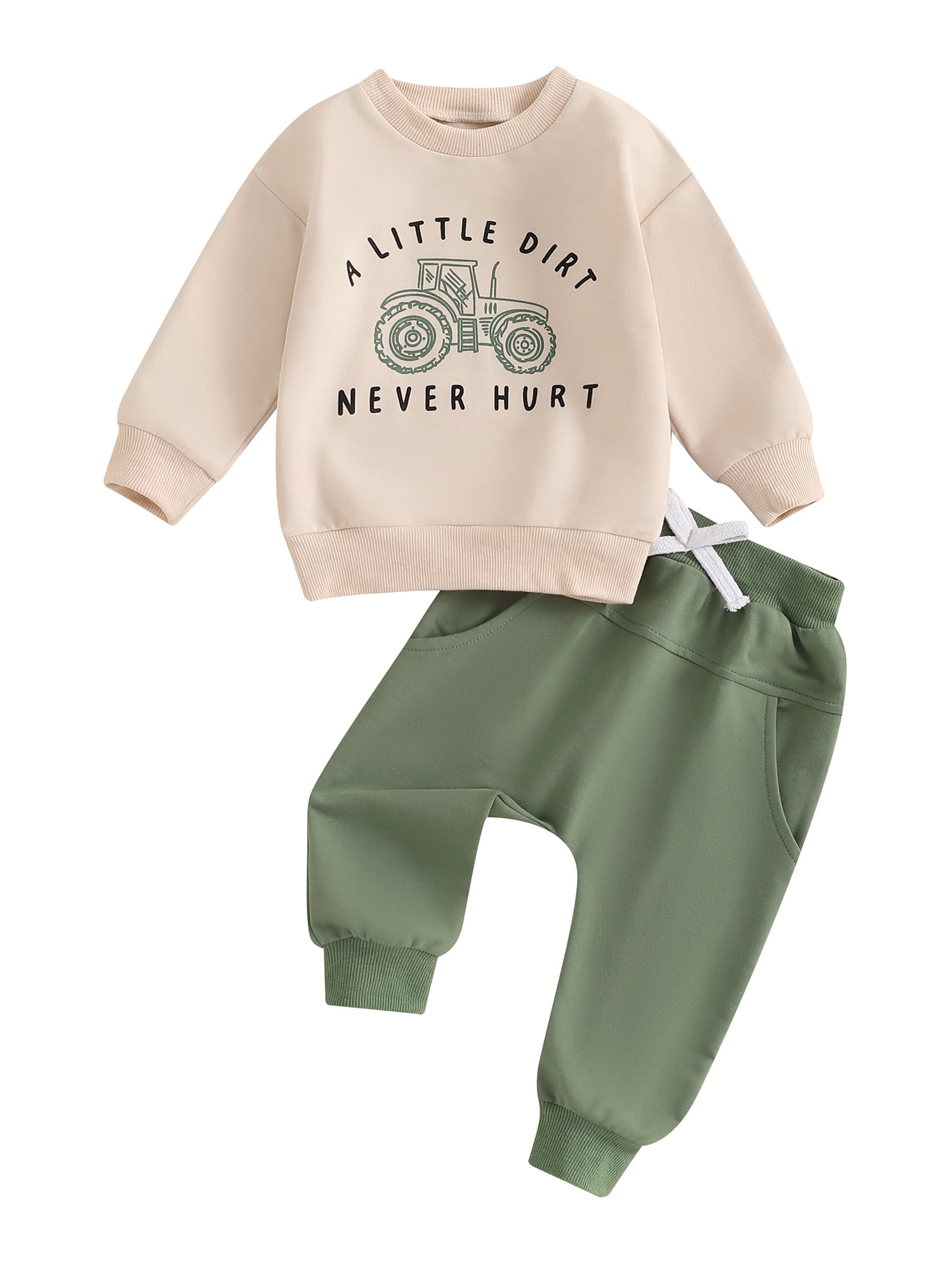 Baby Toddler Boy Fall Outfits 6 12 18 24 Months 2T 3T 4T Long Sleeve ...