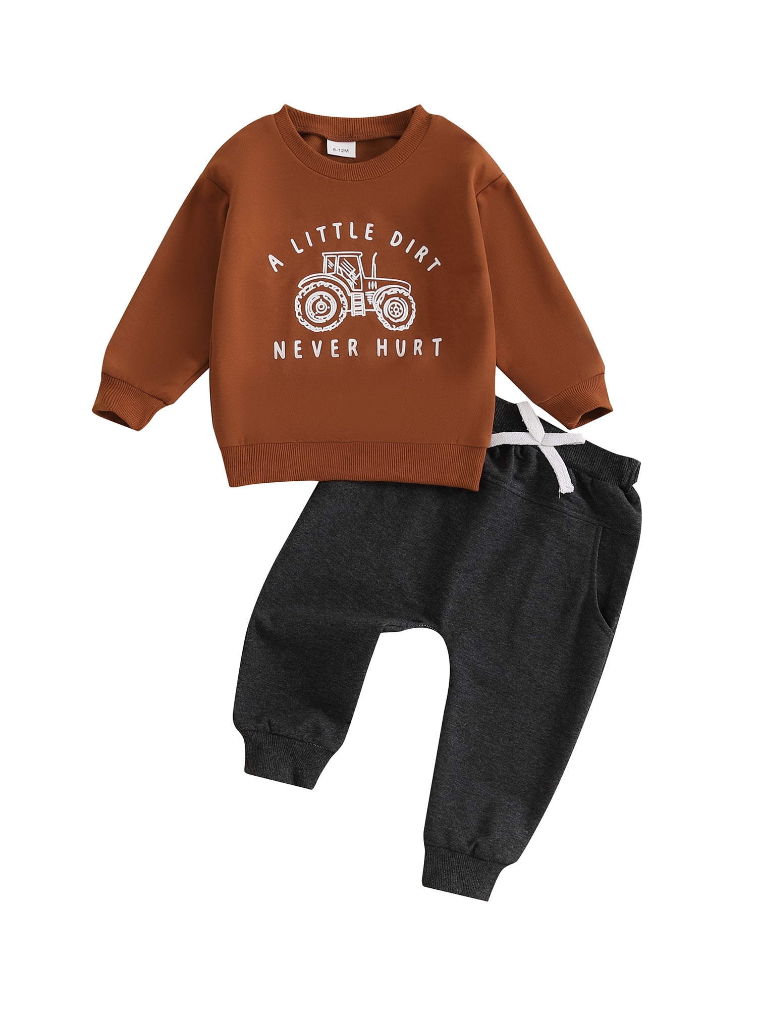 Baby Toddler Boy Fall Outfits 6 12 18 24 Months 2T 3T 4T Long Sleeve ...