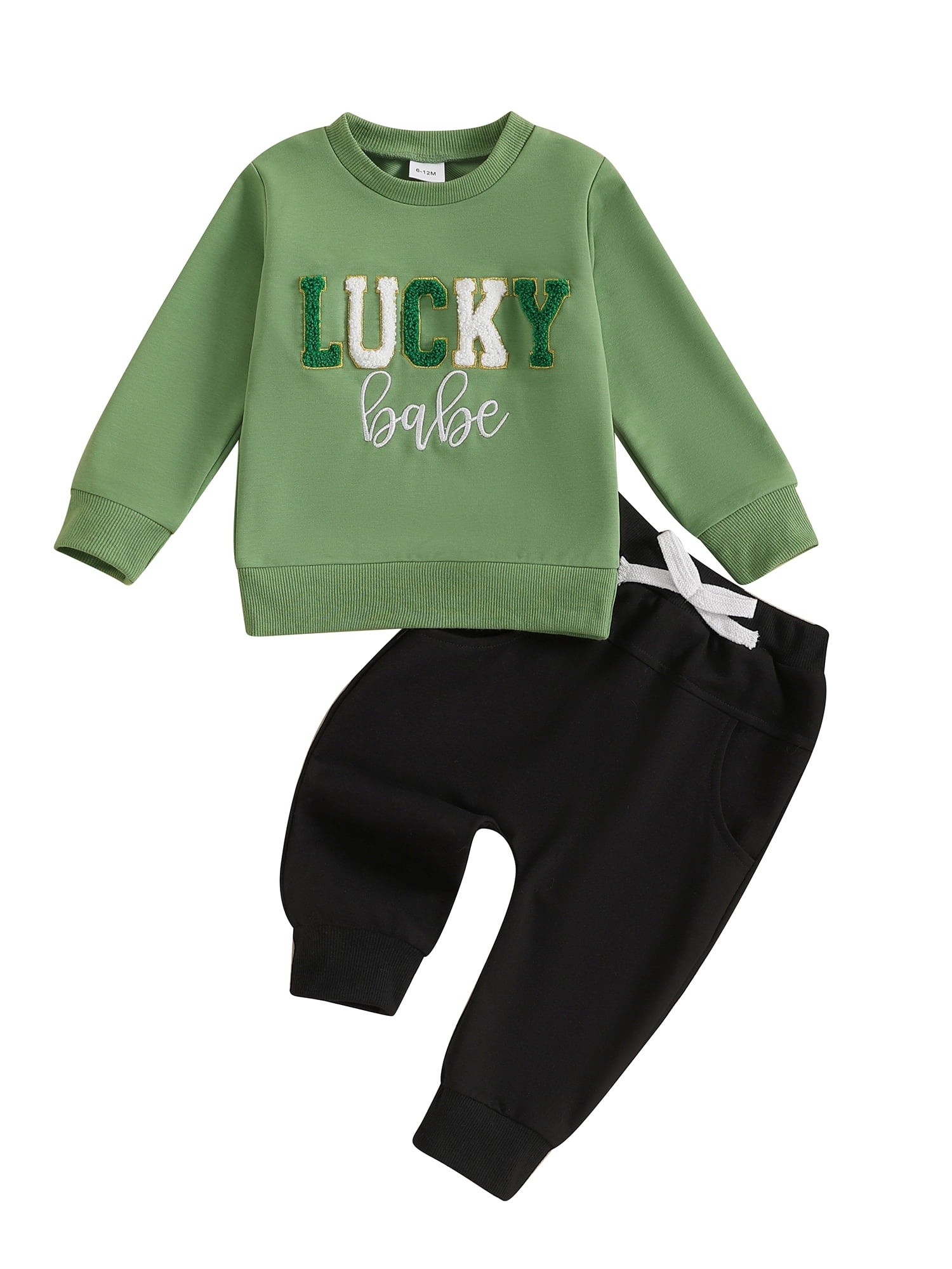 Baby Toddler Boy Irish Day Outfit 6 12 18 24 Months 2T 3T Letter Clover ...