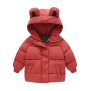 Gyratedream 2-6T Toddler Kids Little Boy Girl Winter Down Coat Fleece Lined Hooded Jacket ...