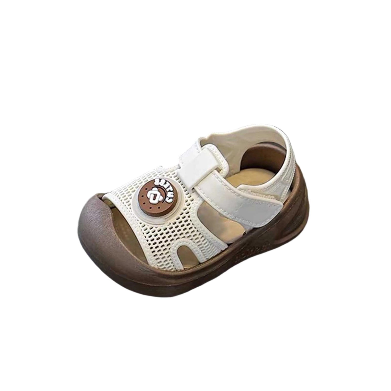 Baby Toddler Closed Toe Sandals Soft Non-Slip Breathable Sole First ...
