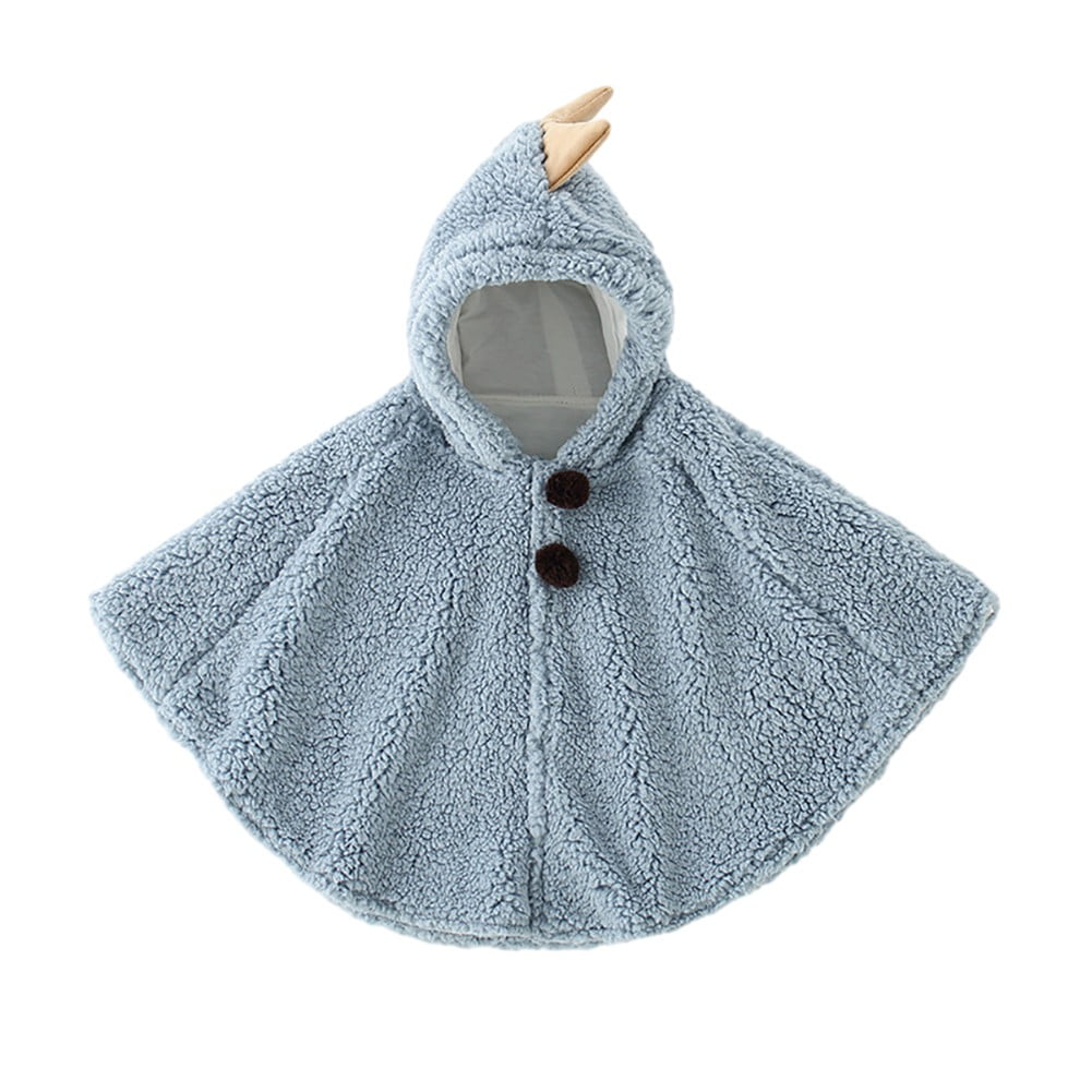 Baby Toddler Cozy Faux Fur Poncho Little Girl Princess Cape Coat ...