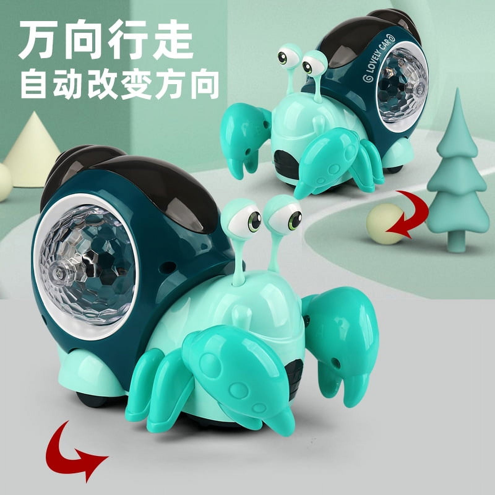 Baby Toddler Electric Crab Cute Electronic Animal Vehicle Car Toy Crawl ...