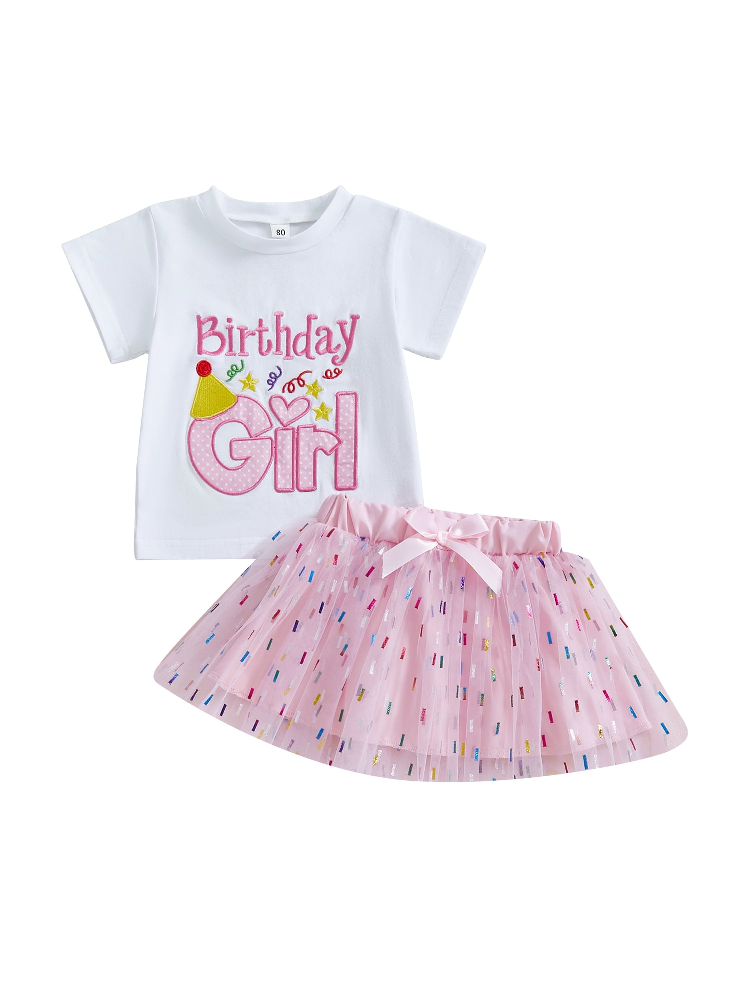 Baby Toddler Girl Birthday Outfit 6 12 18 24 Months 2T 3T 4T 5T Letter ...