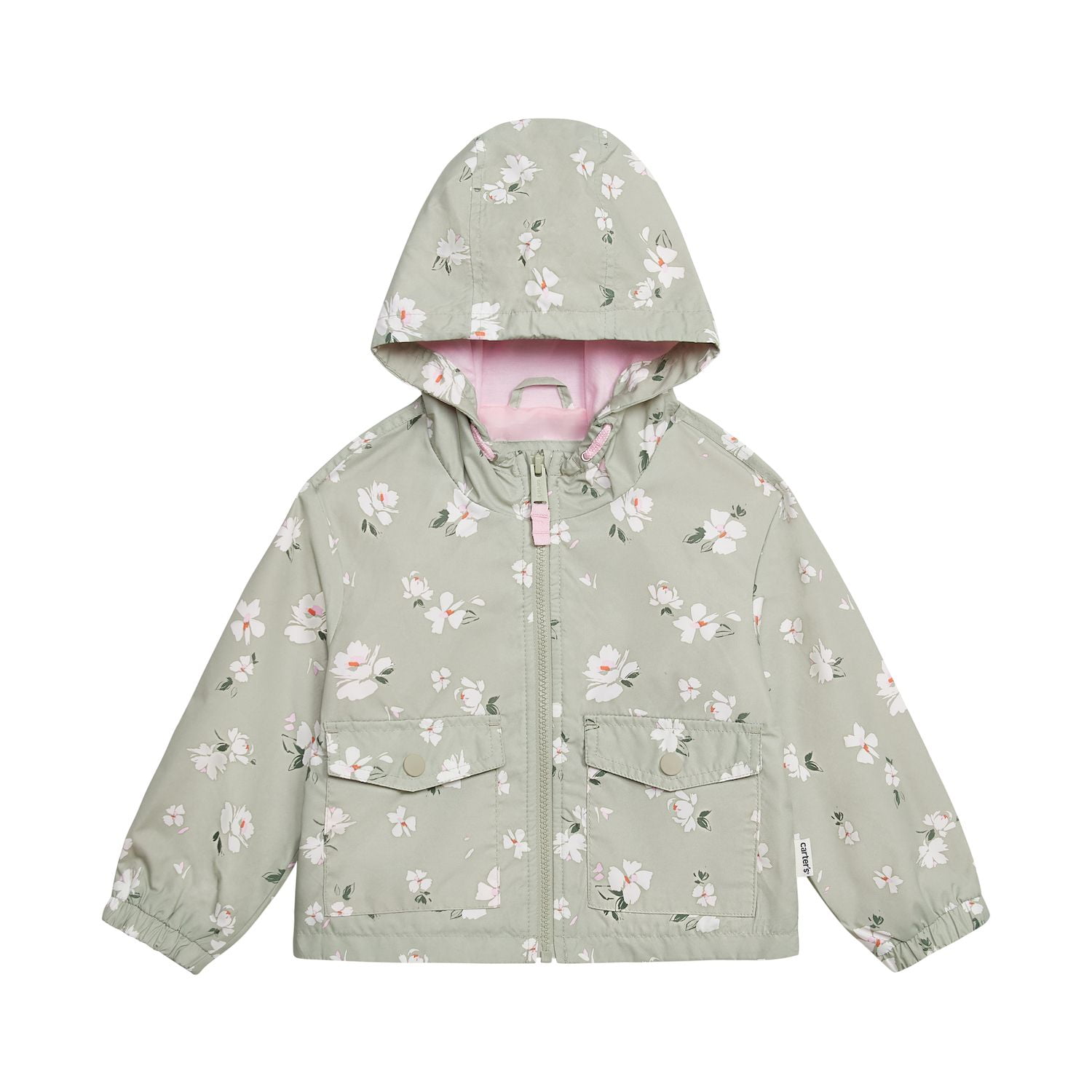 Baby & Toddler Girl Carter's Lightweight Windbreaker Color: Olive Size ...