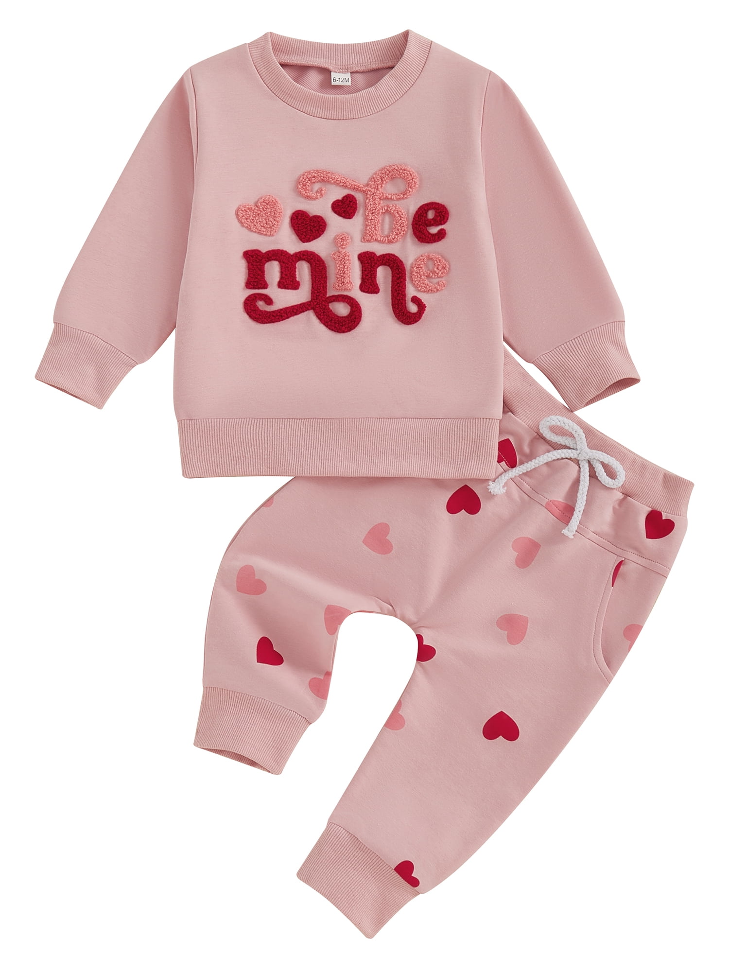 Baby Toddler Girls 2-piece Outfit for Valentines Day, 6 12 18 24 Months ...