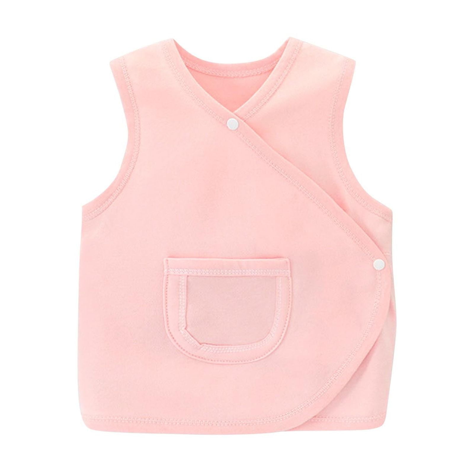 XUNKUSGA Baby Toddler Girls Boys Vest Solid Color Soft Waistcoat ...