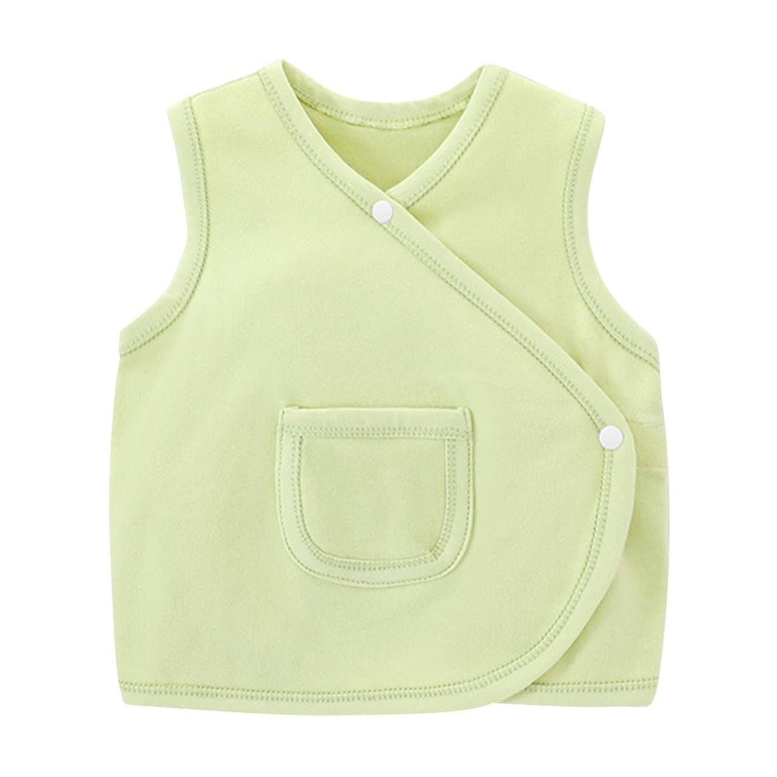 XUNKUSGA Baby Toddler Girls Boys Vest Solid Color Soft Waistcoat ...